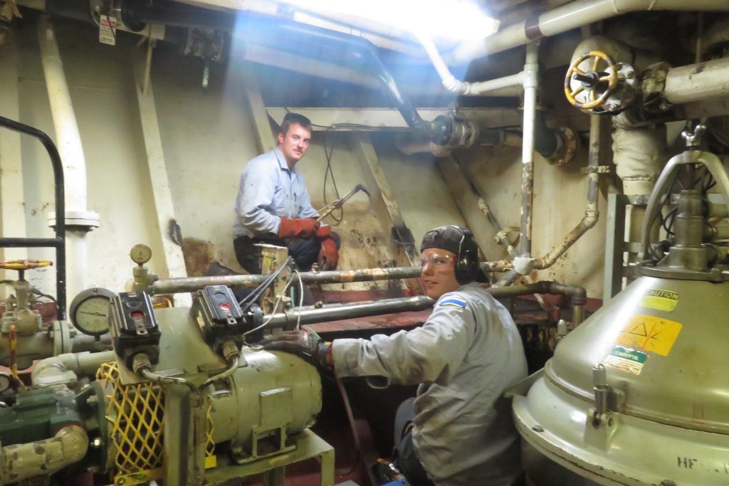 HFO fuel skid - TSSOM Training Cruise Blog - Maine Maritime Academy