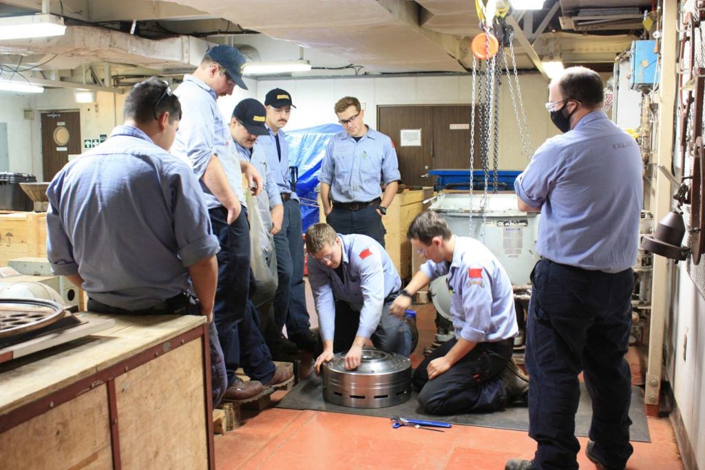 Day 7: Engine Department Project - TSSOM Training Cruise Blog - TSSOM ...